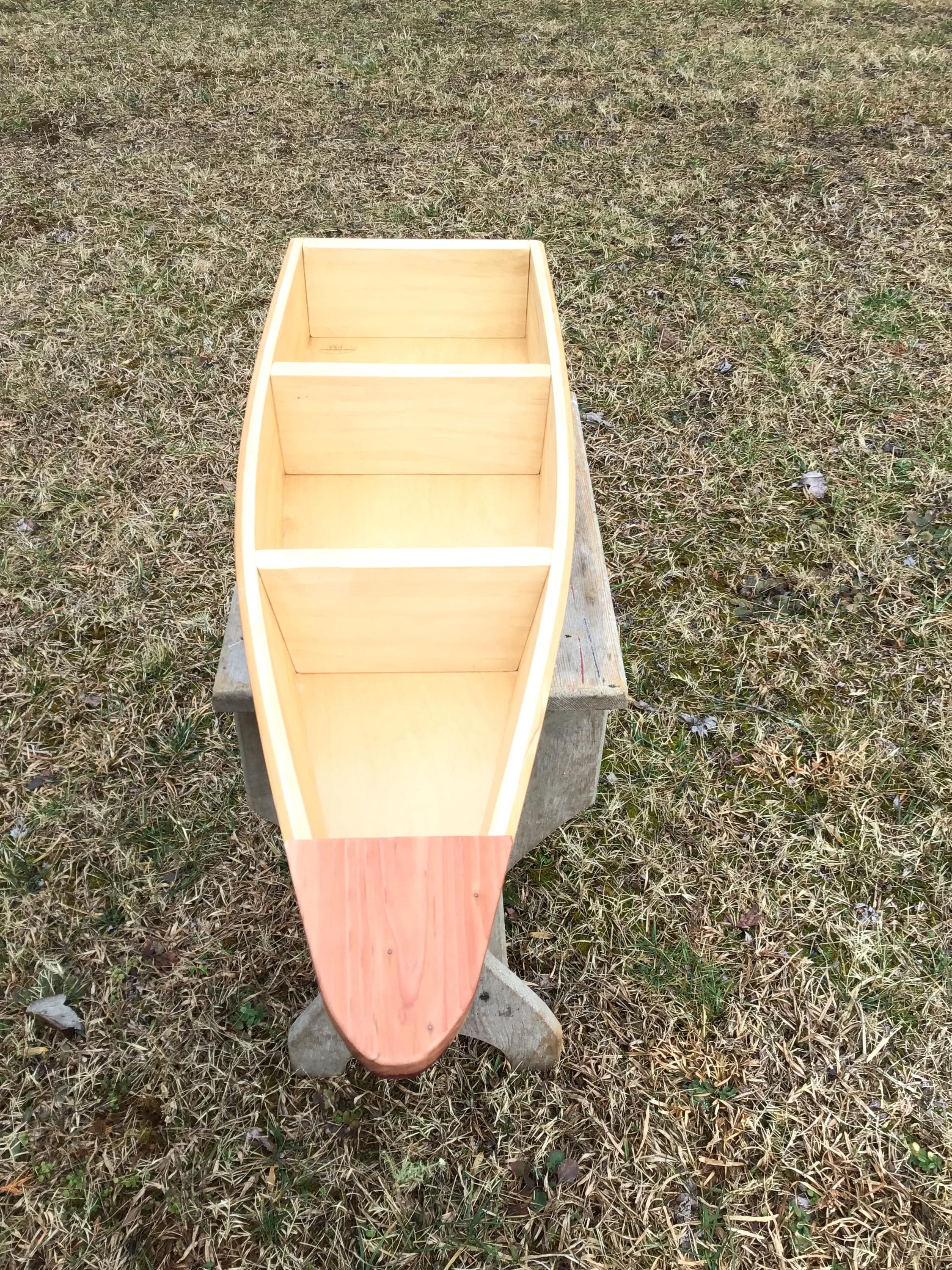 Handcrafted Cedar Canoe Shelf, Burgundy Accent, Rustic Home Decor - Etsy