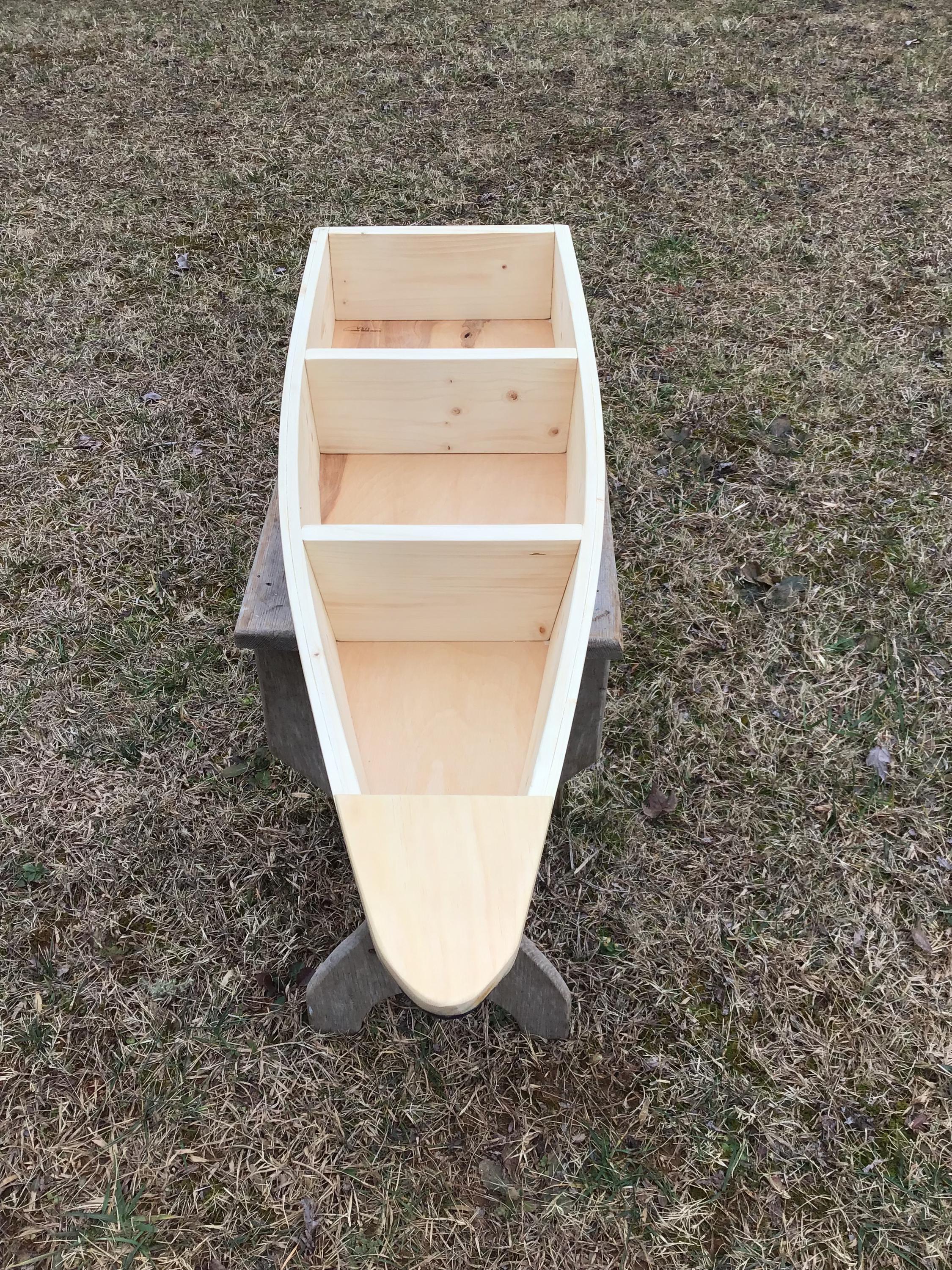Nautical Boat Shelf: Cottage Style Navy & White Pine Decor - Etsy