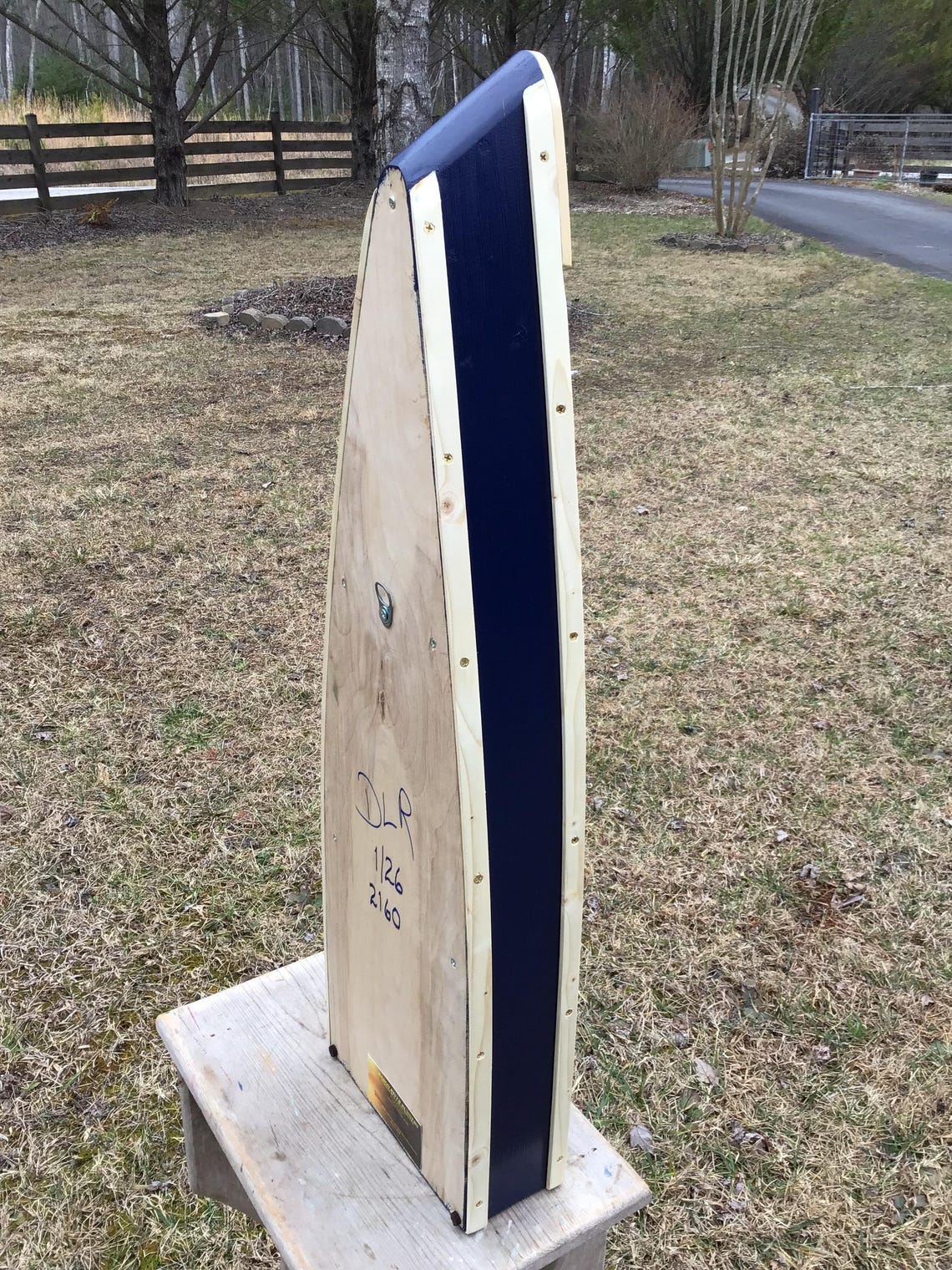 Nautical Boat Shelf: Cottage Style Navy & White Pine Decor - Etsy