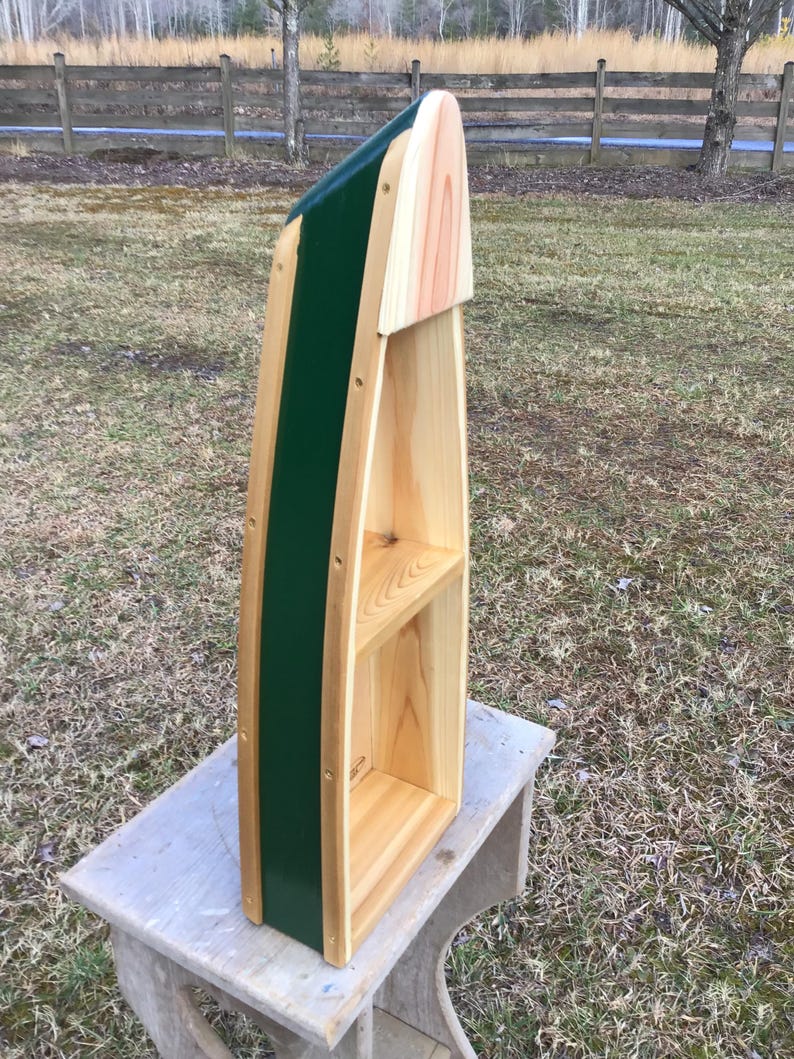 Cedar Canoe Shelf: Hunter Green Nautical Home Decor - Etsy