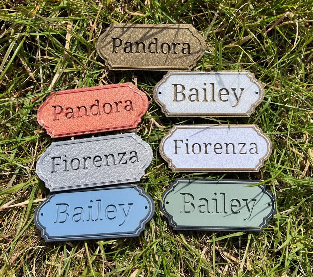 Personalised Custom Classic Traditional ENGRAVED Stable Name Plate Sign ...