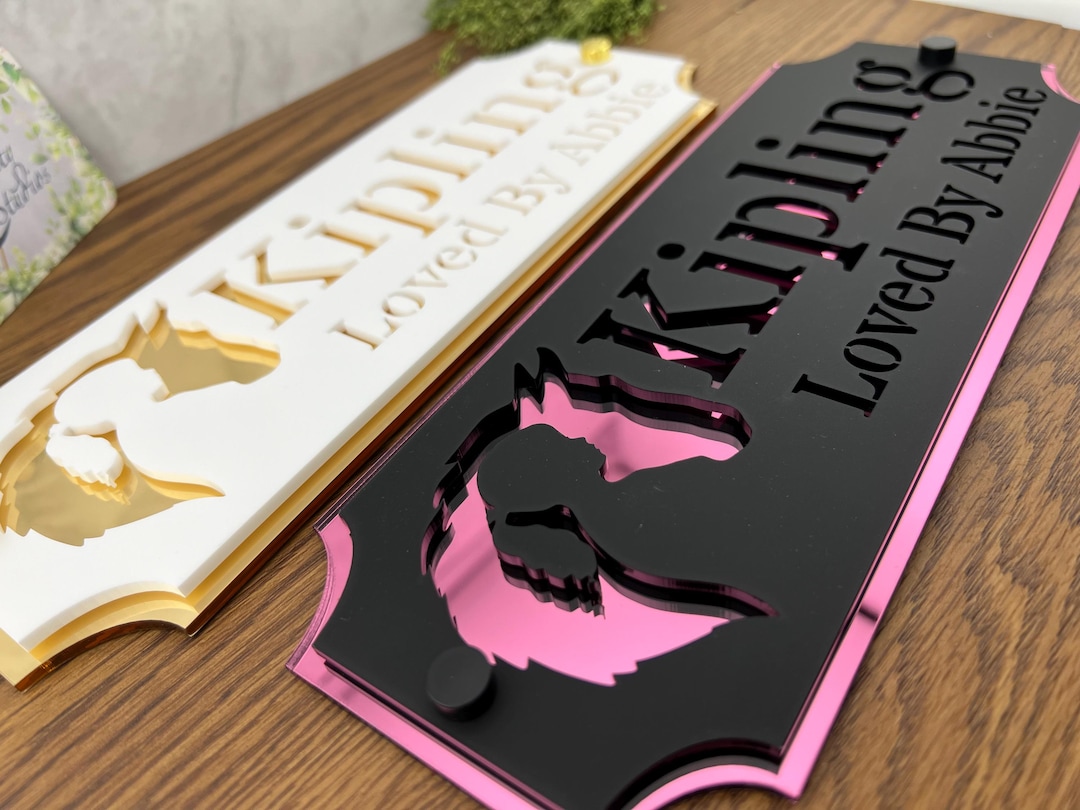 Stable Name Plate / Plaque Cut Out Traditional W/modern Twist Design ...