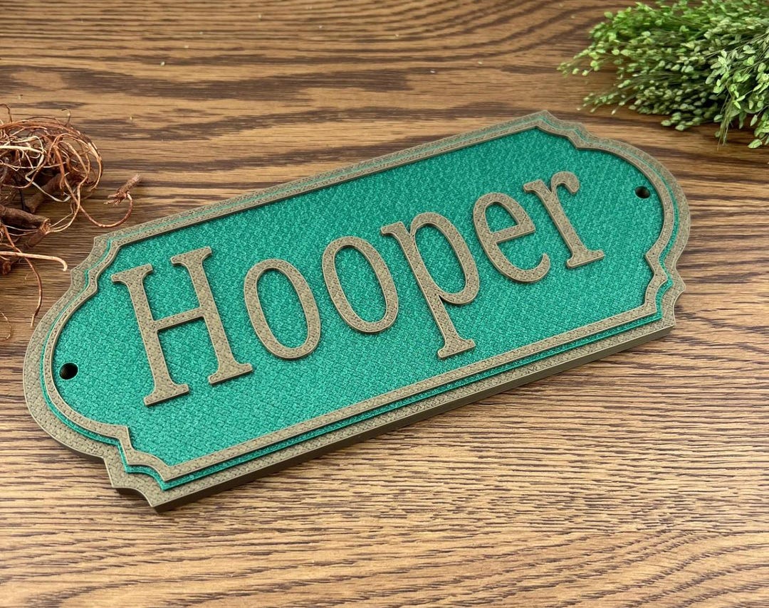 Personalised Custom Classic TEXTURED Stable Name Plate Sign Stable Door ...