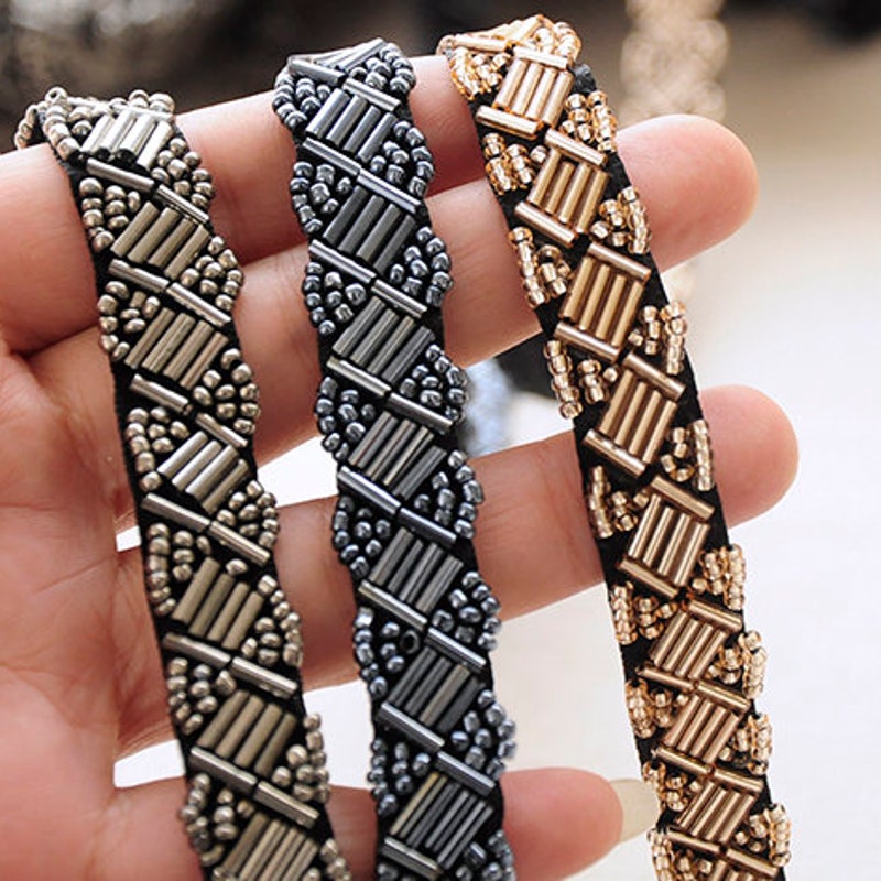 Bugle Bead Trim - Etsy