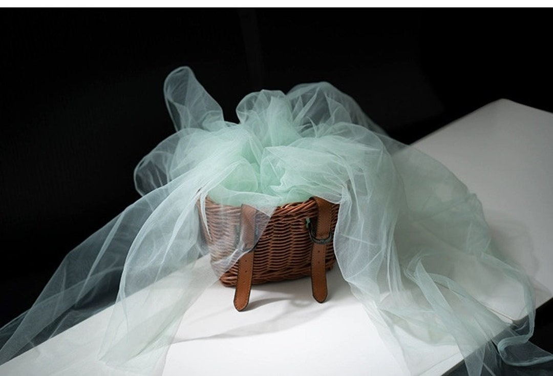 Mint Green Sheer Tulle Fabric, Fantastic Tulle Fabric for Veils, Dress - Etsy