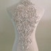 Large Crystal Bodice Applique, Crystal Bead Applique for Bridal Dress ...