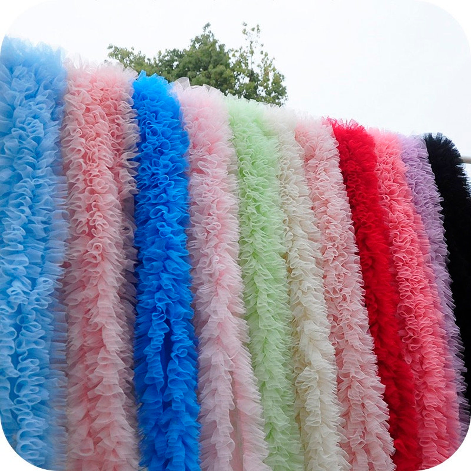 28 Cm Ruffled Trim Pleated Frill Trim for Skirt Light Baby - Etsy