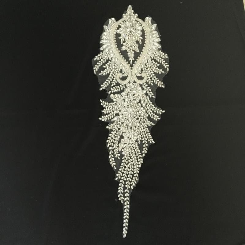 Large Sparkle Rhinestone Applique for Couture Crystal - Etsy