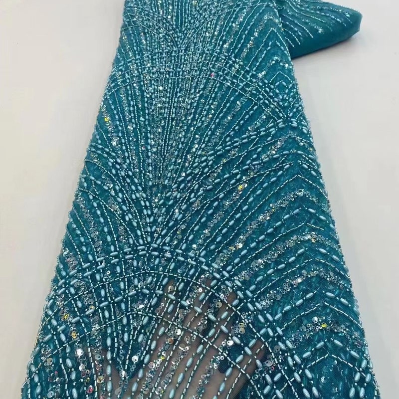 Beaded Lace Fabric - Etsy