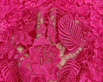 Pink Lace Fabric - Etsy