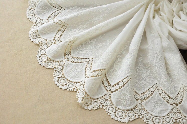 Cotton Lace Fabric Etsy Ireland
