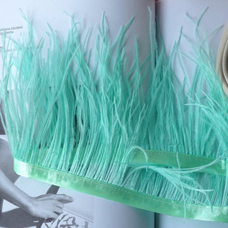 New Arrival Natural Ostrich Feather Trim Ostrich Feather Trim - Etsy