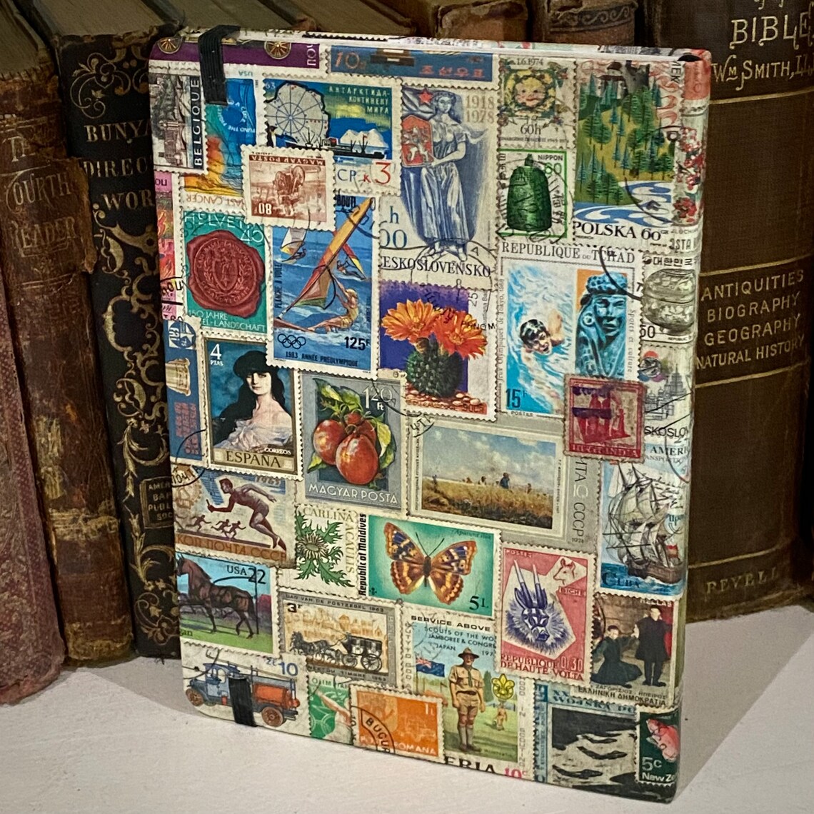 Postage Stamp Journal - Etsy