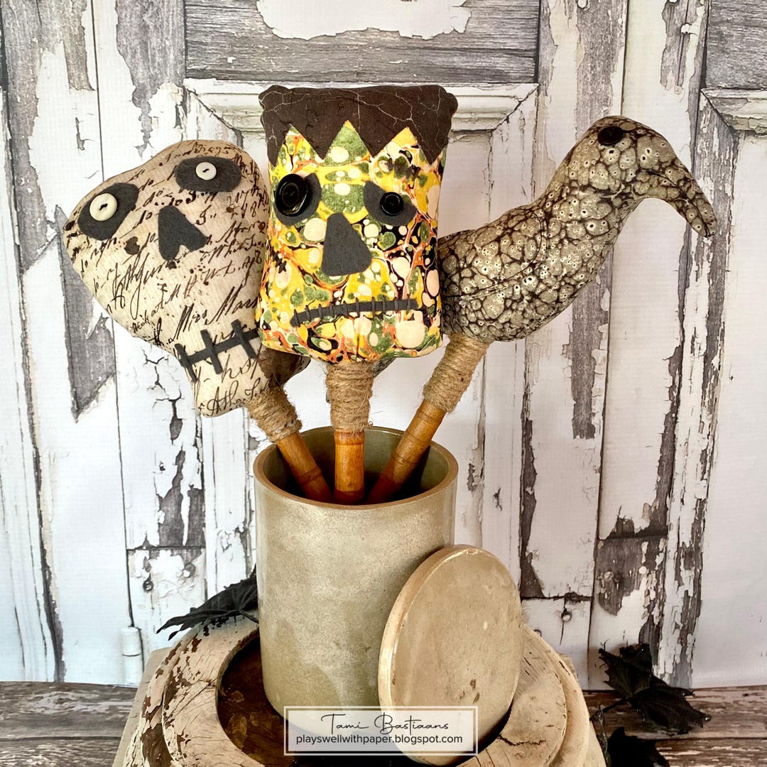 Halloween Poke Patterns - Raven, Skull and Monster - Etsy