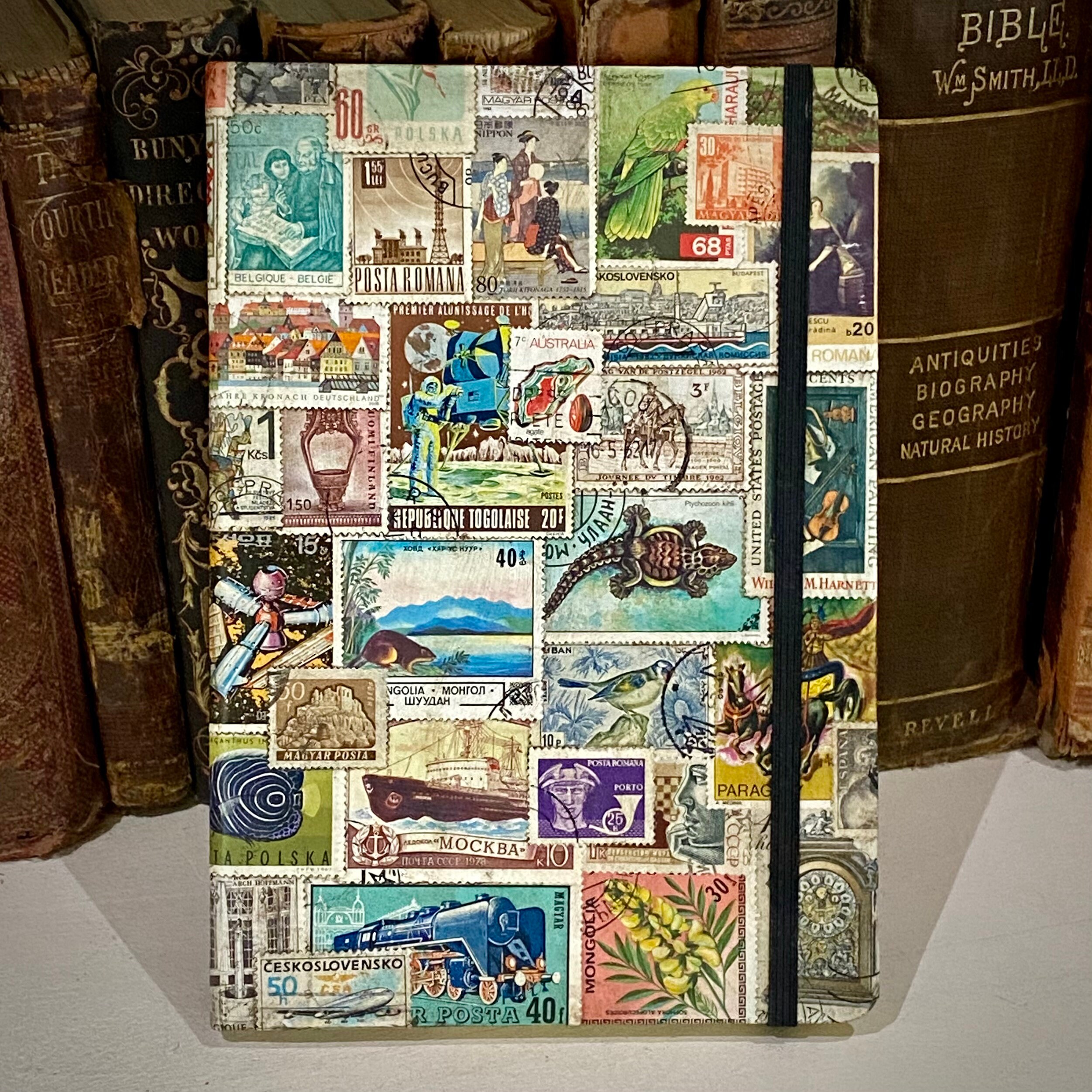 Postage Stamp Journal - Etsy