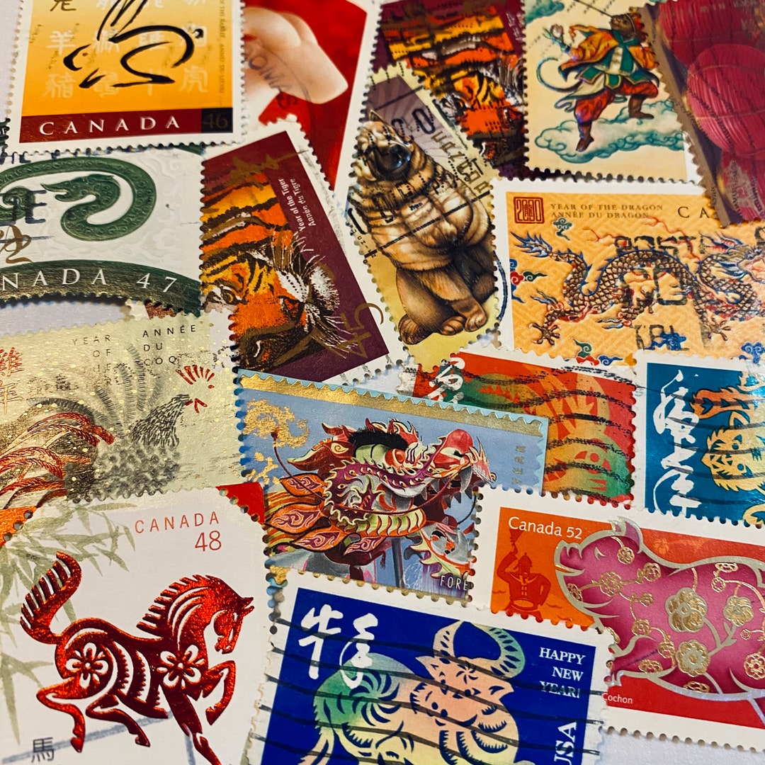 Lunar New Year Postage Stamps - Etsy Lunar New Year Postage Stamps - Etsy