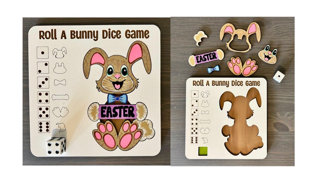 Easter Dice Game | Roll A Dice Game | Easter Basket Filler | Easter ...