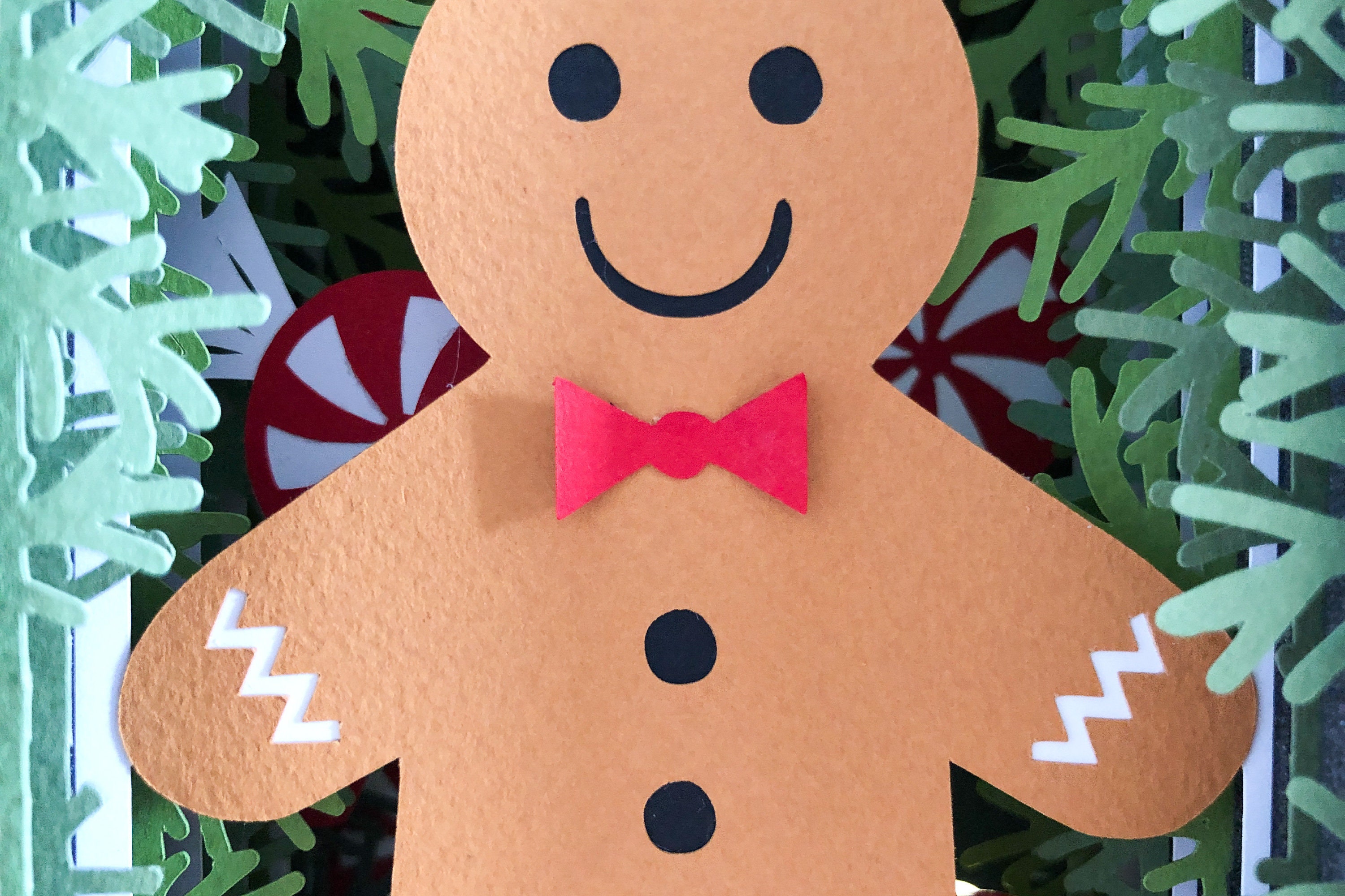 Gingerbread Man Book Nook Diorama Shadow Box Svg for Cricut or | Etsy