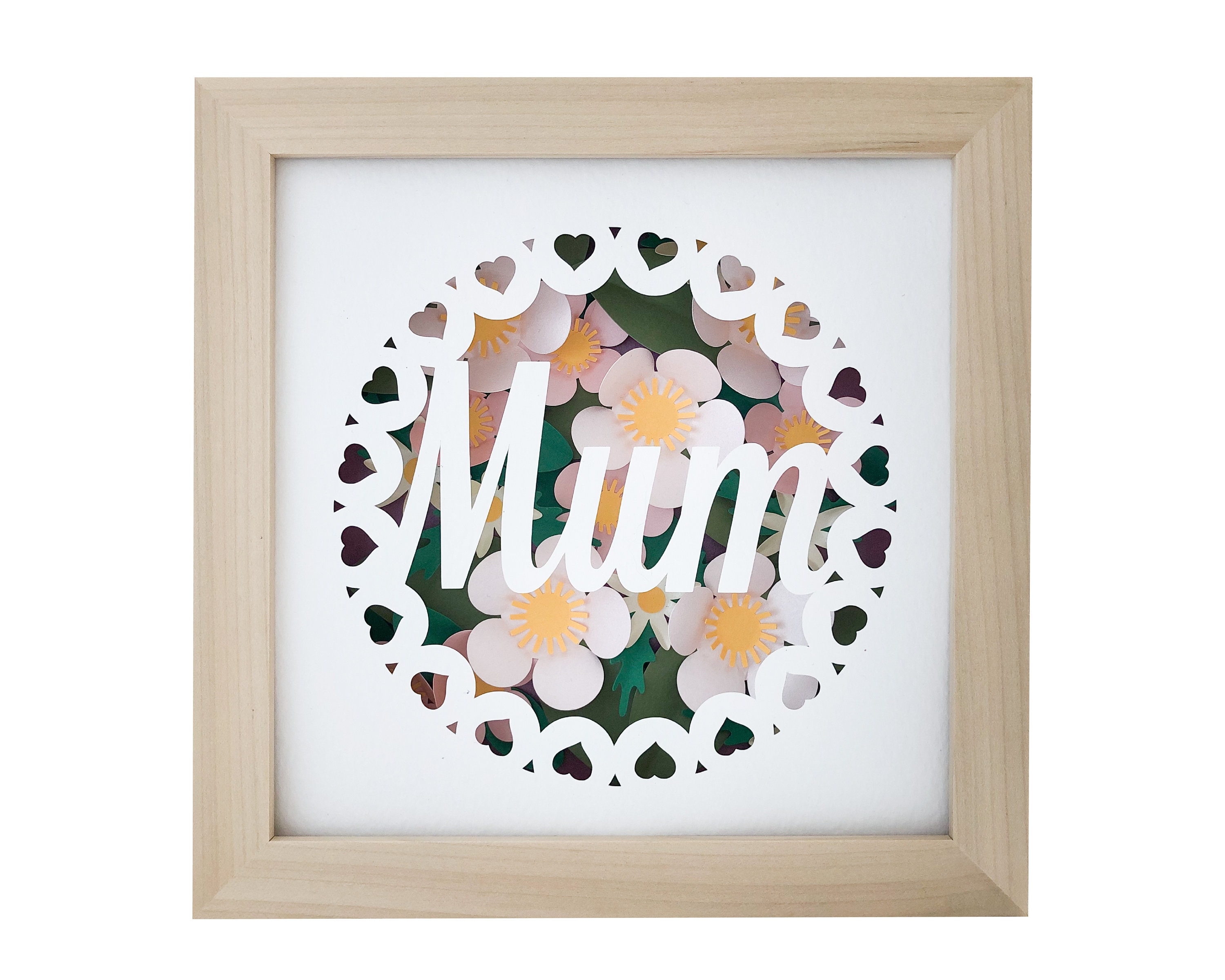 Mom Shadow Box Svg Template Flower 3D Shadow Box SVG Mothers - Etsy Canada