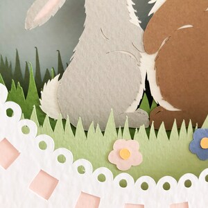 Easter Bunny Rabbit Shadow Box Svg for Cricut or Silhouette Machines ...