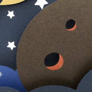 Rocket Ship Shadow Box SVG Papercut Template 3D, Space Shadow Box and ...