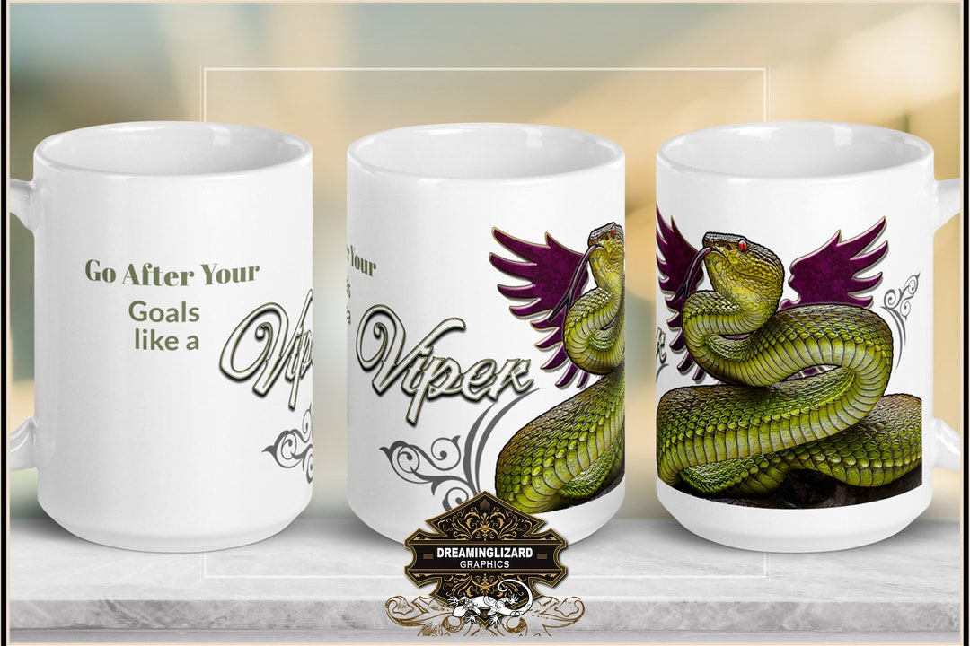 GREEN VIPER Coffee Mug Motivational Gift Mug Snake Gifts - Etsy