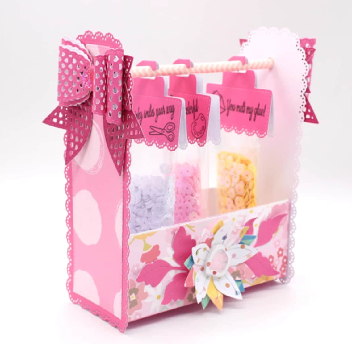 Craft Caddy Tags and Bag Toppers Cutting Dies Stencils for DIY - Etsy