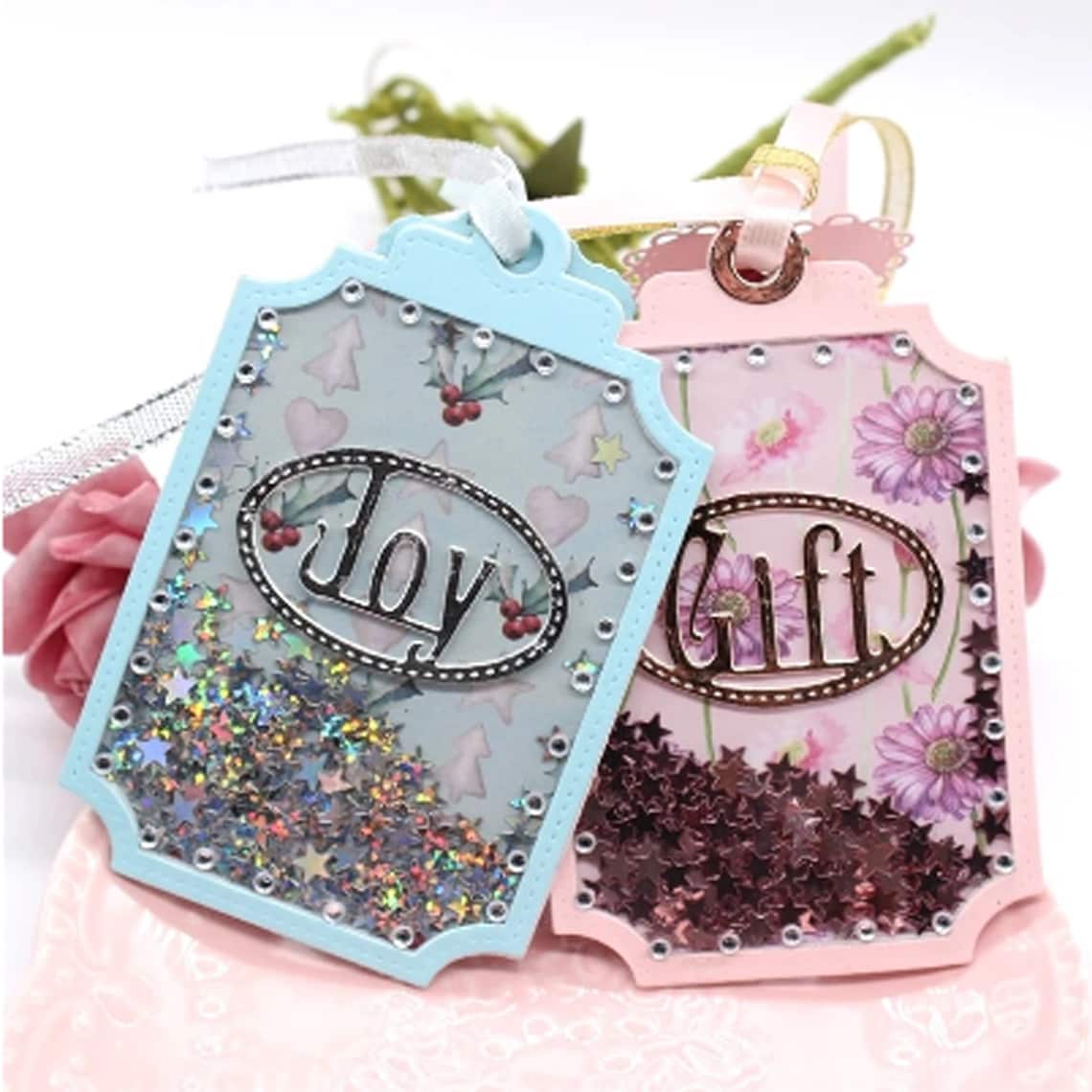 Christmas Gift Tag Cutting Dies Scrapbook Paper Craft - Etsy