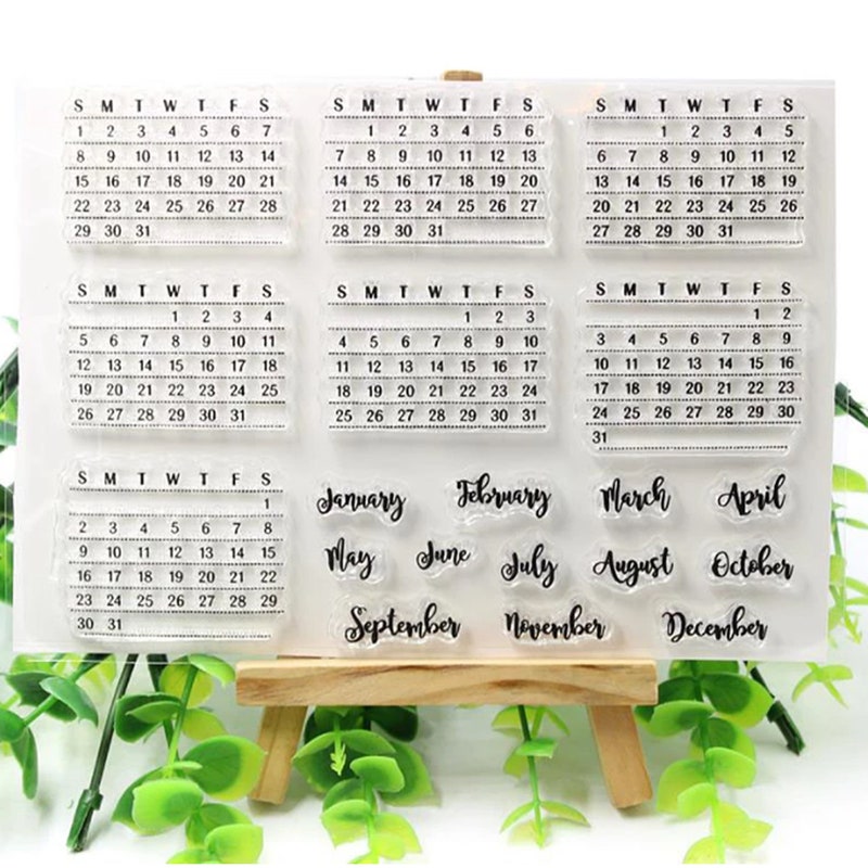 Calendar Stamp - Etsy