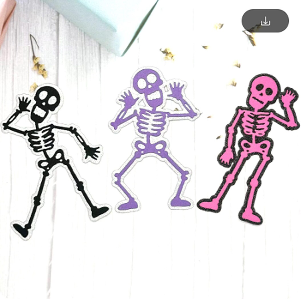Skeleton Dies,halloween Skeleton Cut Dies, Shaker Cutting Dies Stencils ...