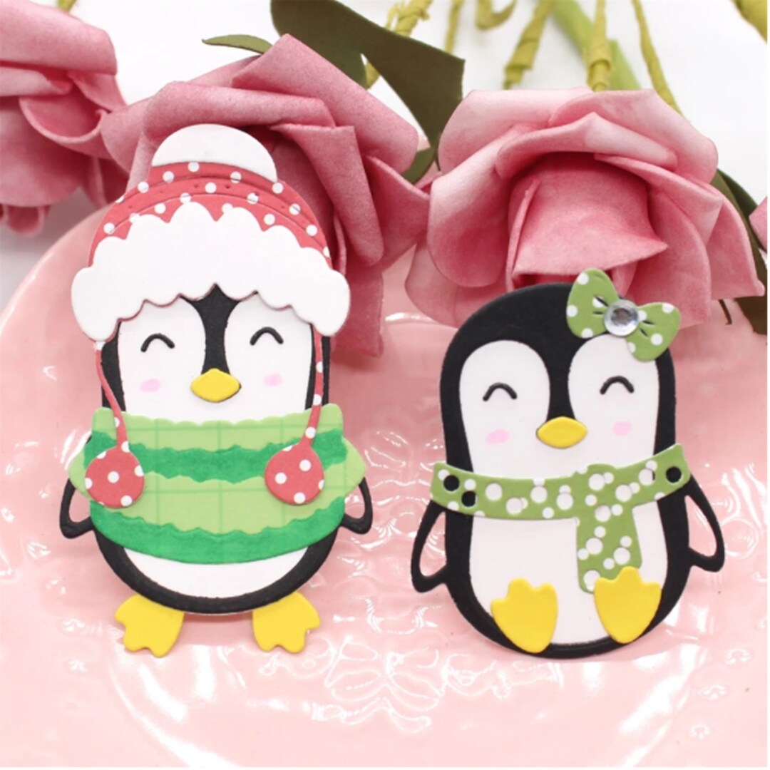 Black Friday Cute Penguin Die Builder Cutting Dies Stencils - Etsy