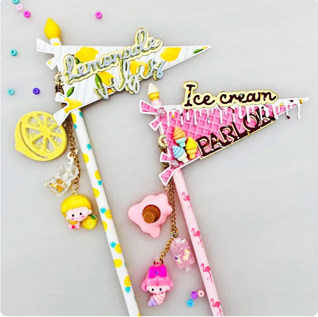 Summer Flags Cutting Dies – Banner and Pennant Metal Dies for Card ...