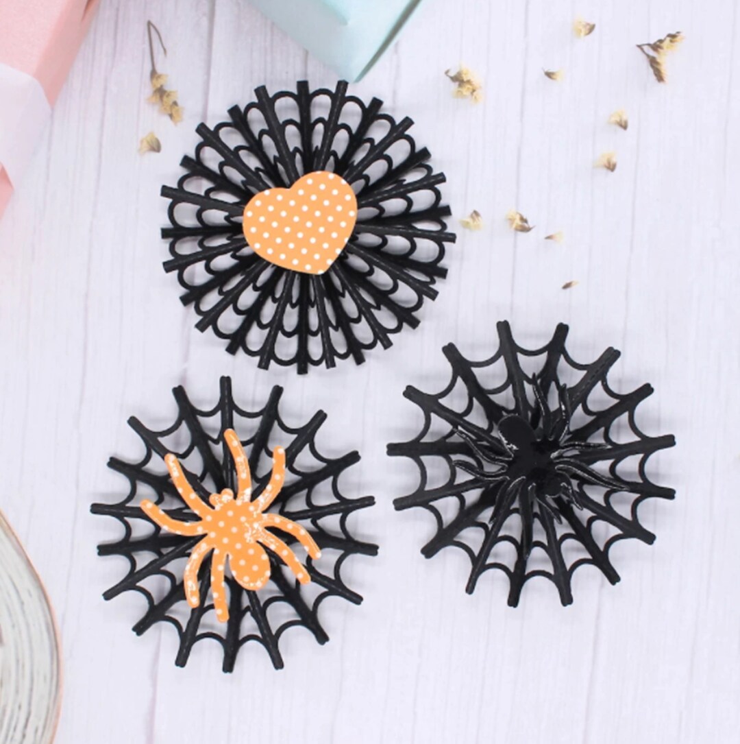 Spider Web,spider Rosette,web Dies,cutting Dies Stencils for DIY ...