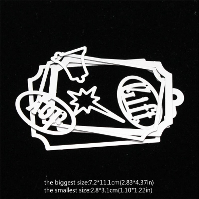 Christmas Gift Tag Cutting Dies Scrapbook Paper Craft - Etsy