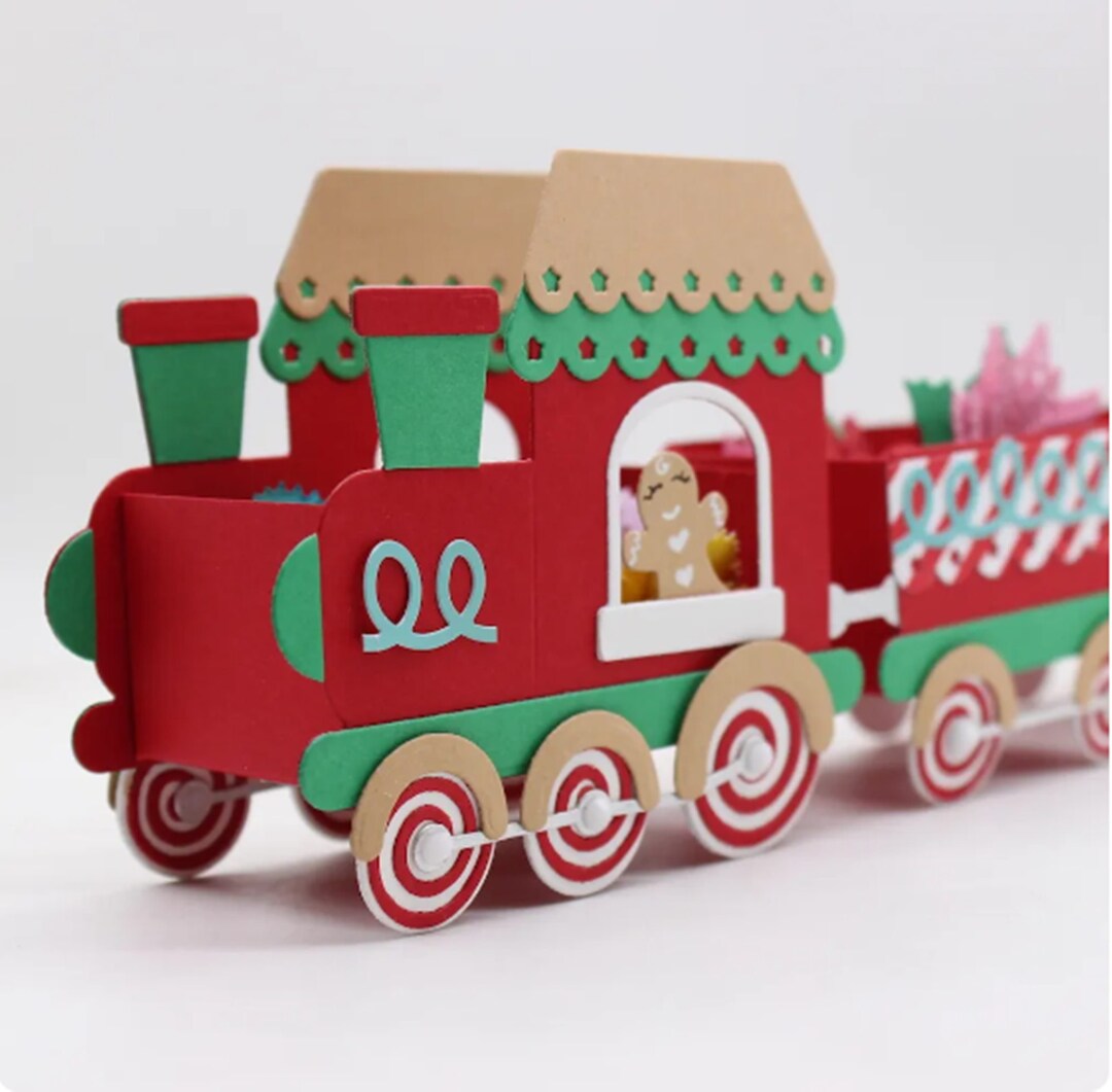 Christmas Train Die,3d Train Die,spooky Train Dies, Cutting Dies ...