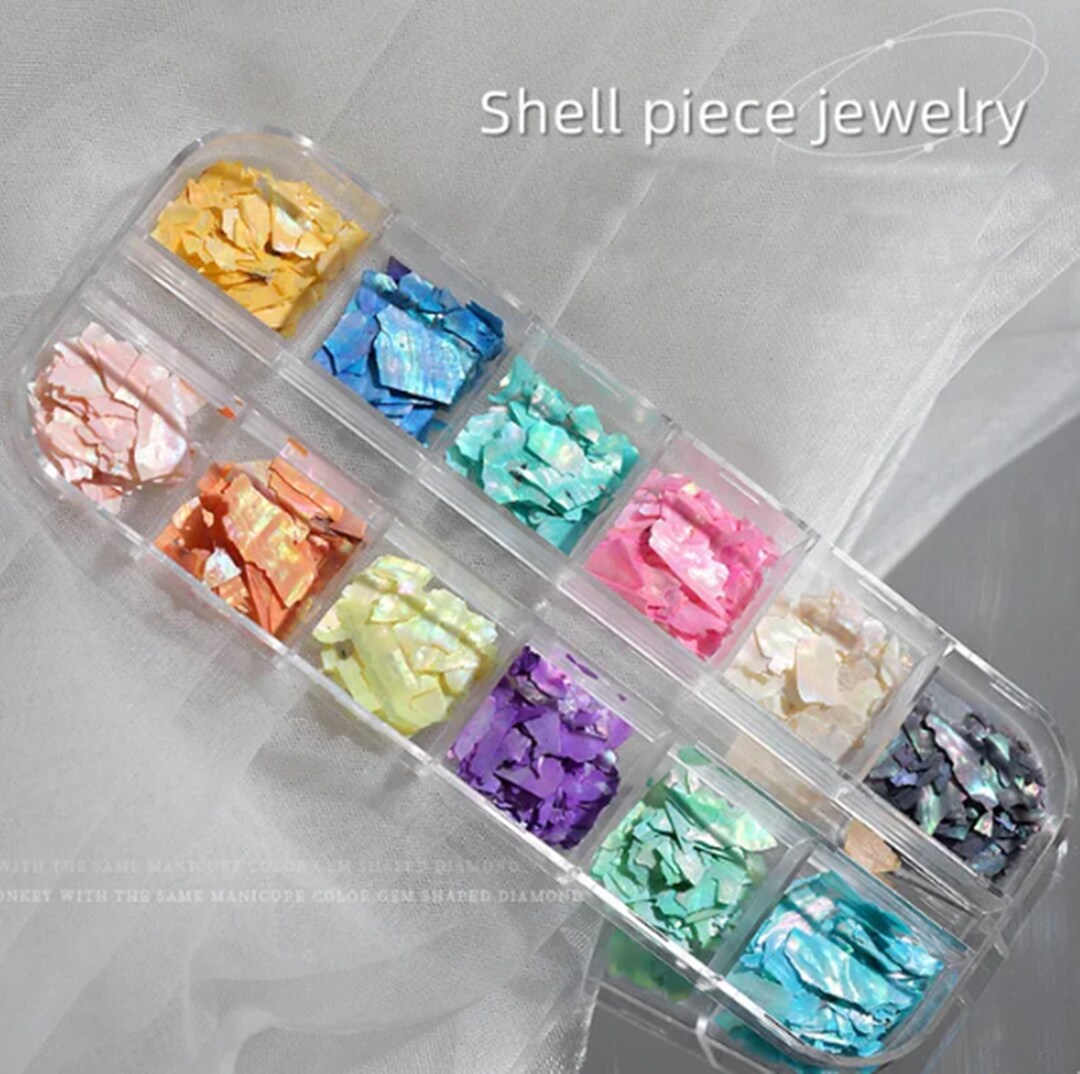 Abalone Shell Fragments natural Sea Shell Colors Nail Art - Etsy