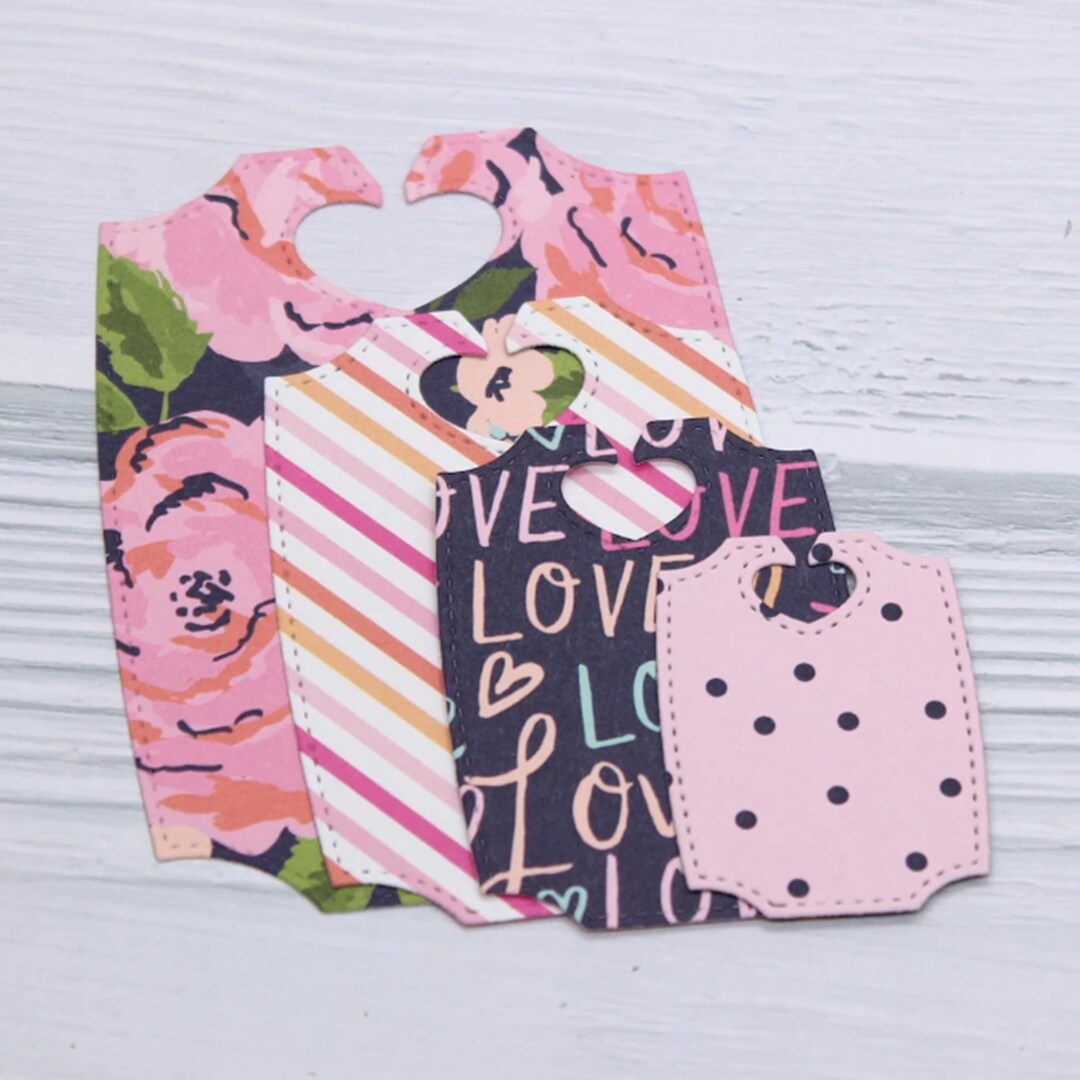 Die Cut Heart Closure Tags Cutting Dies Stencils for DIY Scrapbooking ...