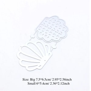 Seashell Cut Die, Shaker Cutting Dies Stencils for DIY Scrapbooking ...