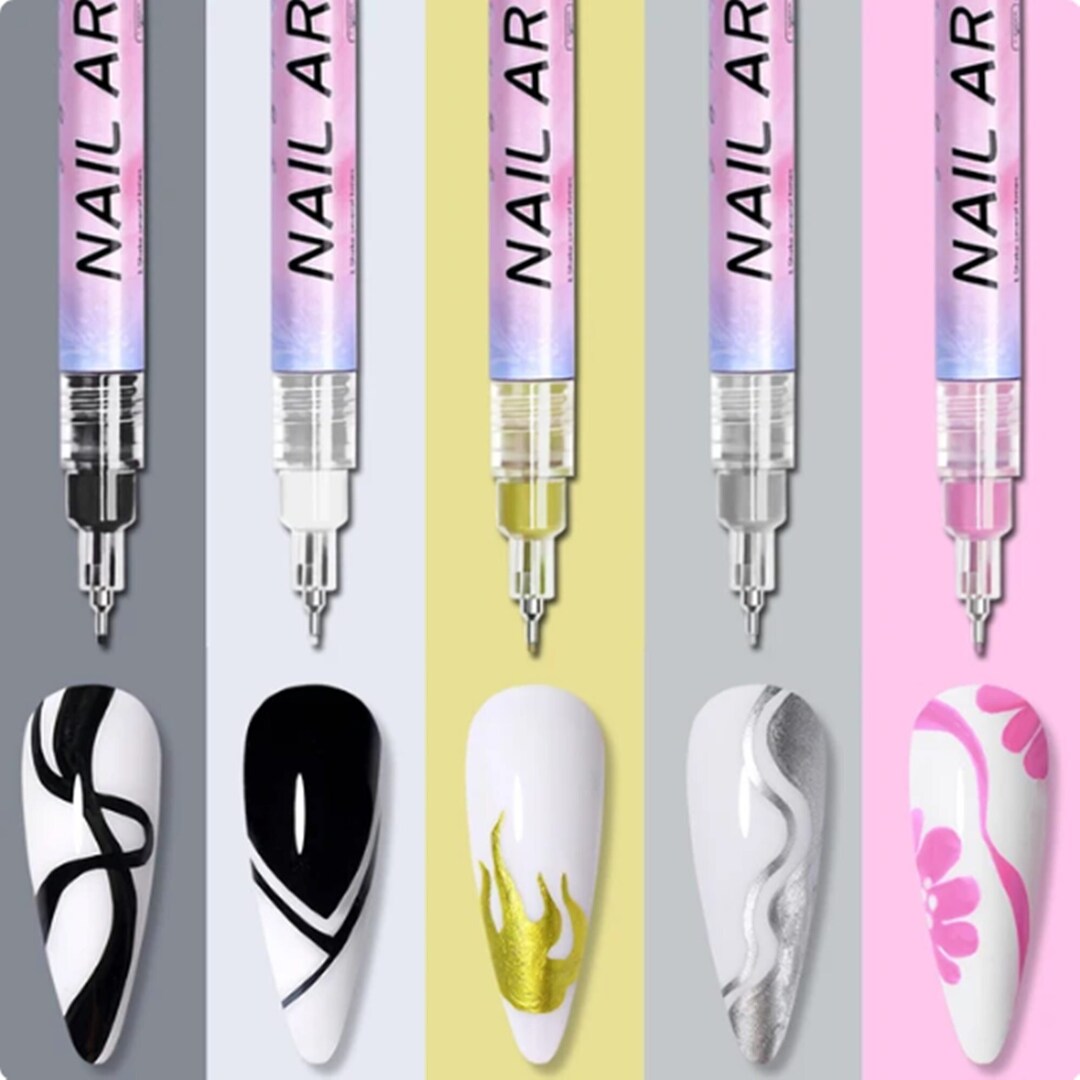 Nail Drawing Pen, Graffiti Pen ,waterproof Nail Painting ,drawing Pen ...