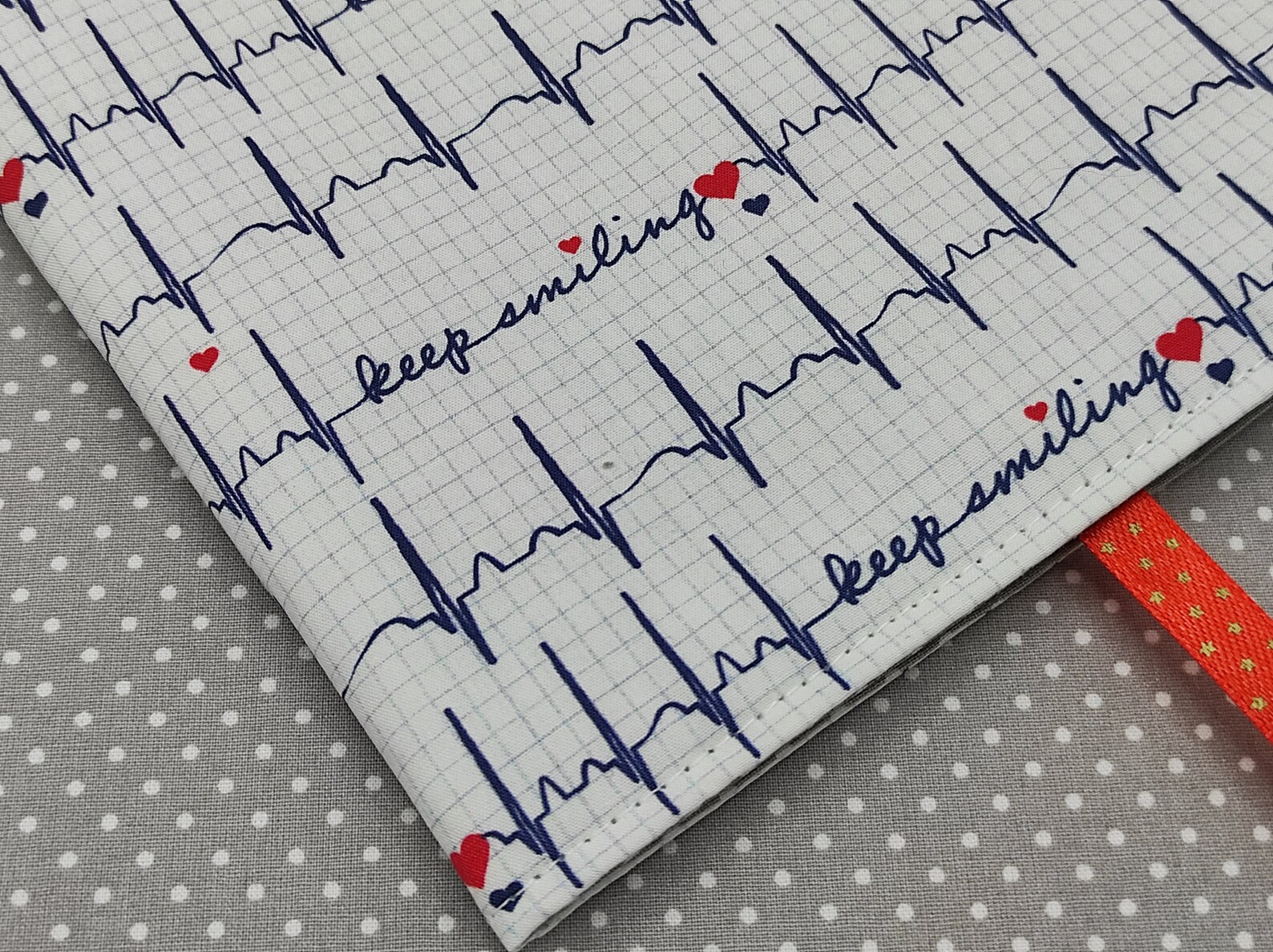 Adjustable Book Cover Buchhülle ECG Doctor | Etsy