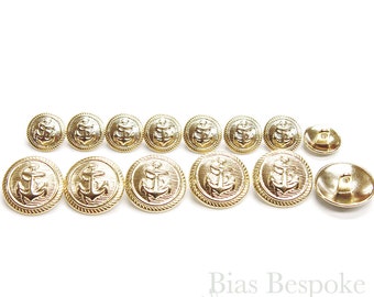 Gold suit buttons | Etsy