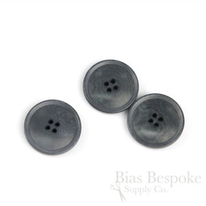 Sets of STROM Dark Gray Corozo Suit and Overcoat Buttons, Made in Italy ...