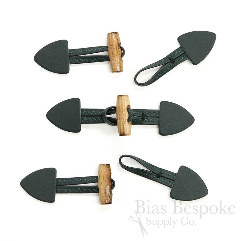 Small Leather Toggle Closures for Children's Clothes, Made in Italy - Etsy