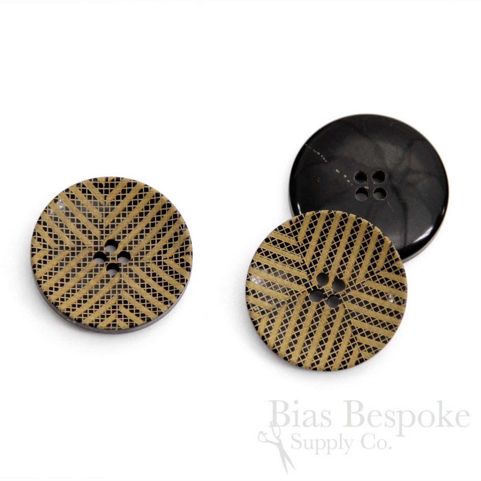 Sets of Chevron-etched Buffalo Horn Buttons for Suits and - Etsy