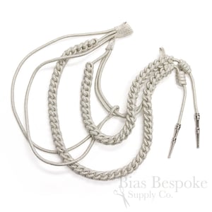 BEAU Braided Aiguillette With Metal Tips, Gold and Silver - Etsy