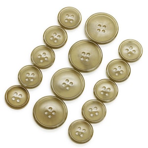 Sets of Translucent Tan Suit Buttons - Etsy