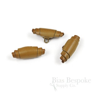 Set of 3 EVIGLA Leather Toggle Buttons, Made in Italy - Etsy