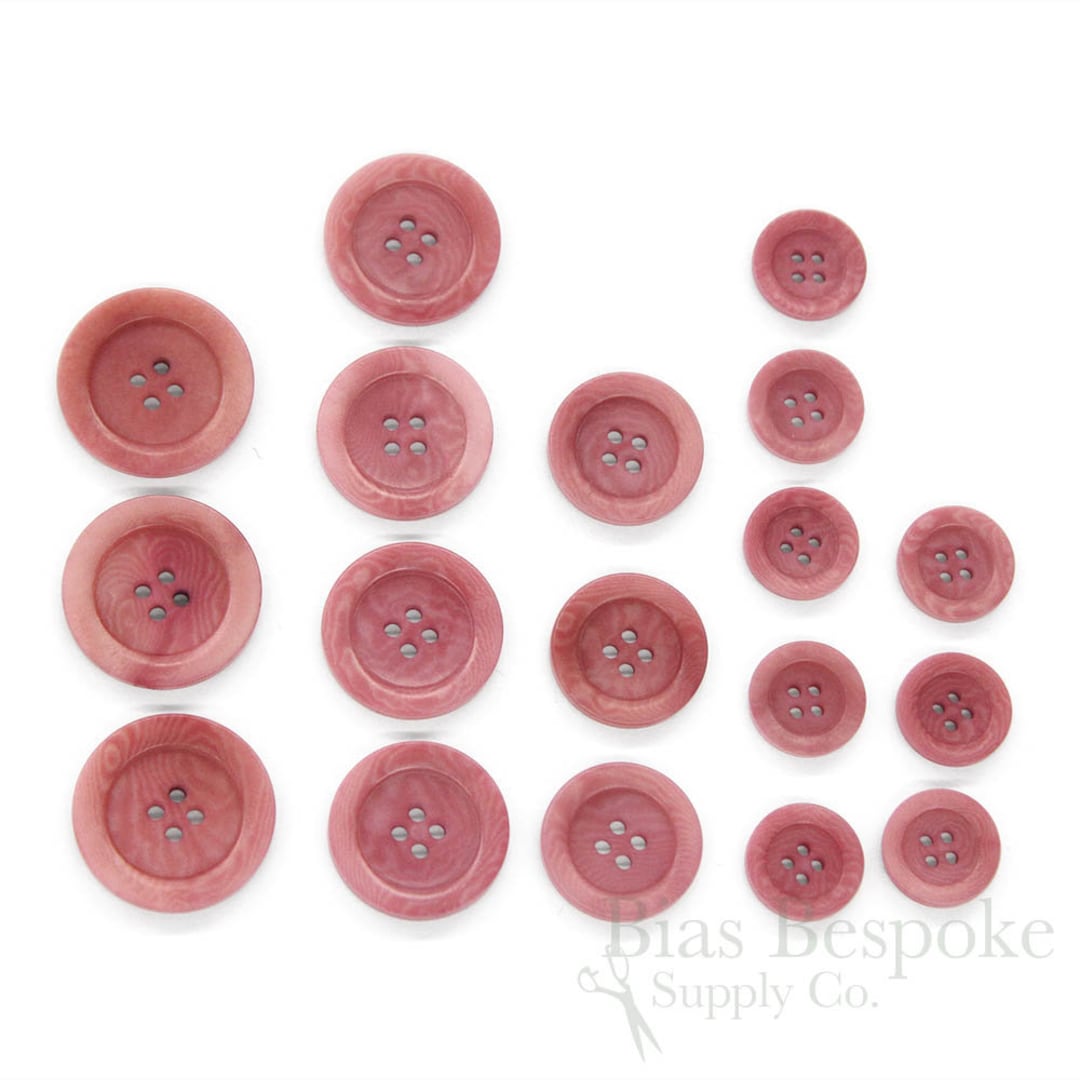 Sets of GAGE Chic Desert Rose Pink Corozo Suit and Overcoat Buttons, Made in Italy - Etsy