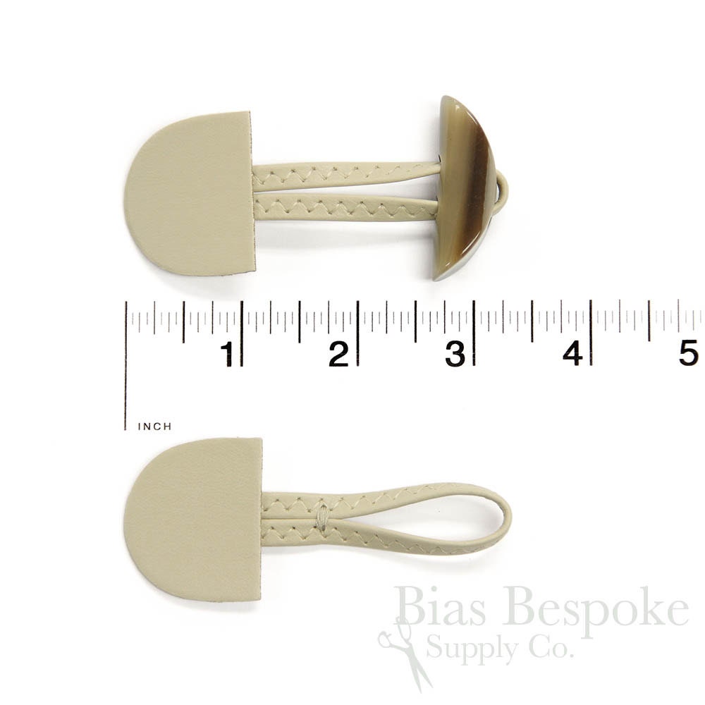 5 1/2 Leather and Horn Toggle Closures in Four Colors - Etsy