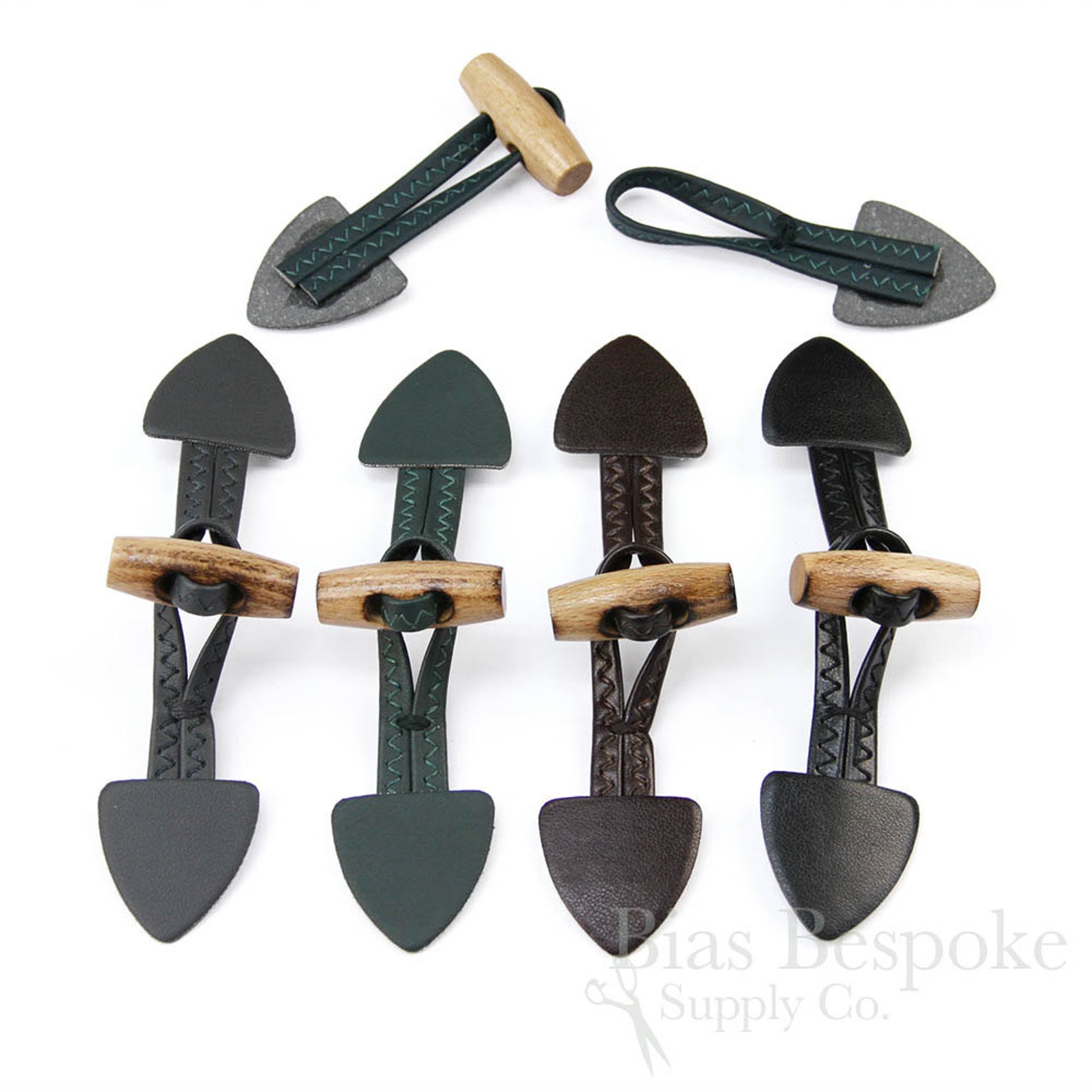 Small Leather Toggle Closures for Children's Clothes, Made in Italy - Etsy